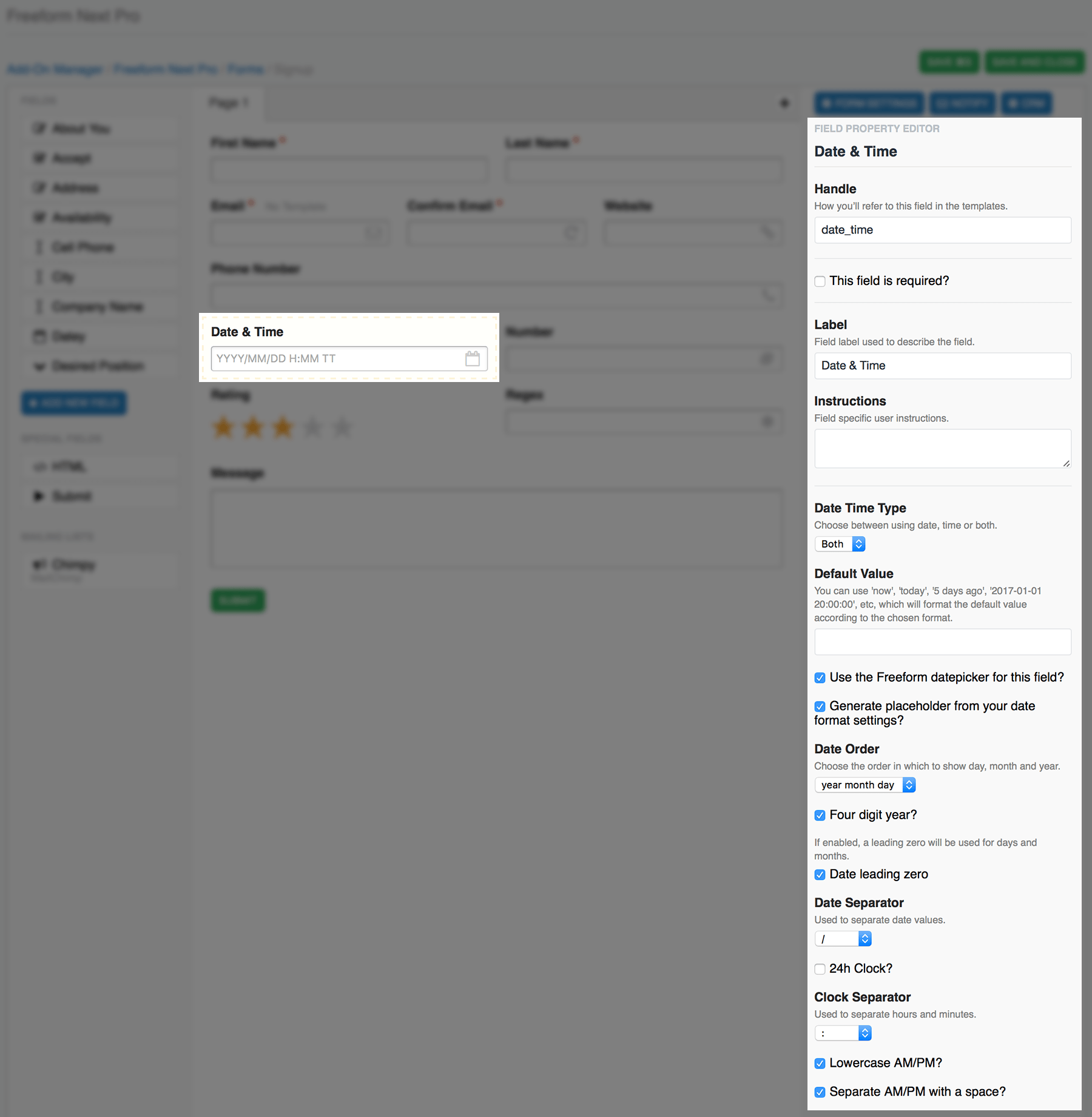 Fields & Field Types - Forms & Fields | Freeform 1.x for ...