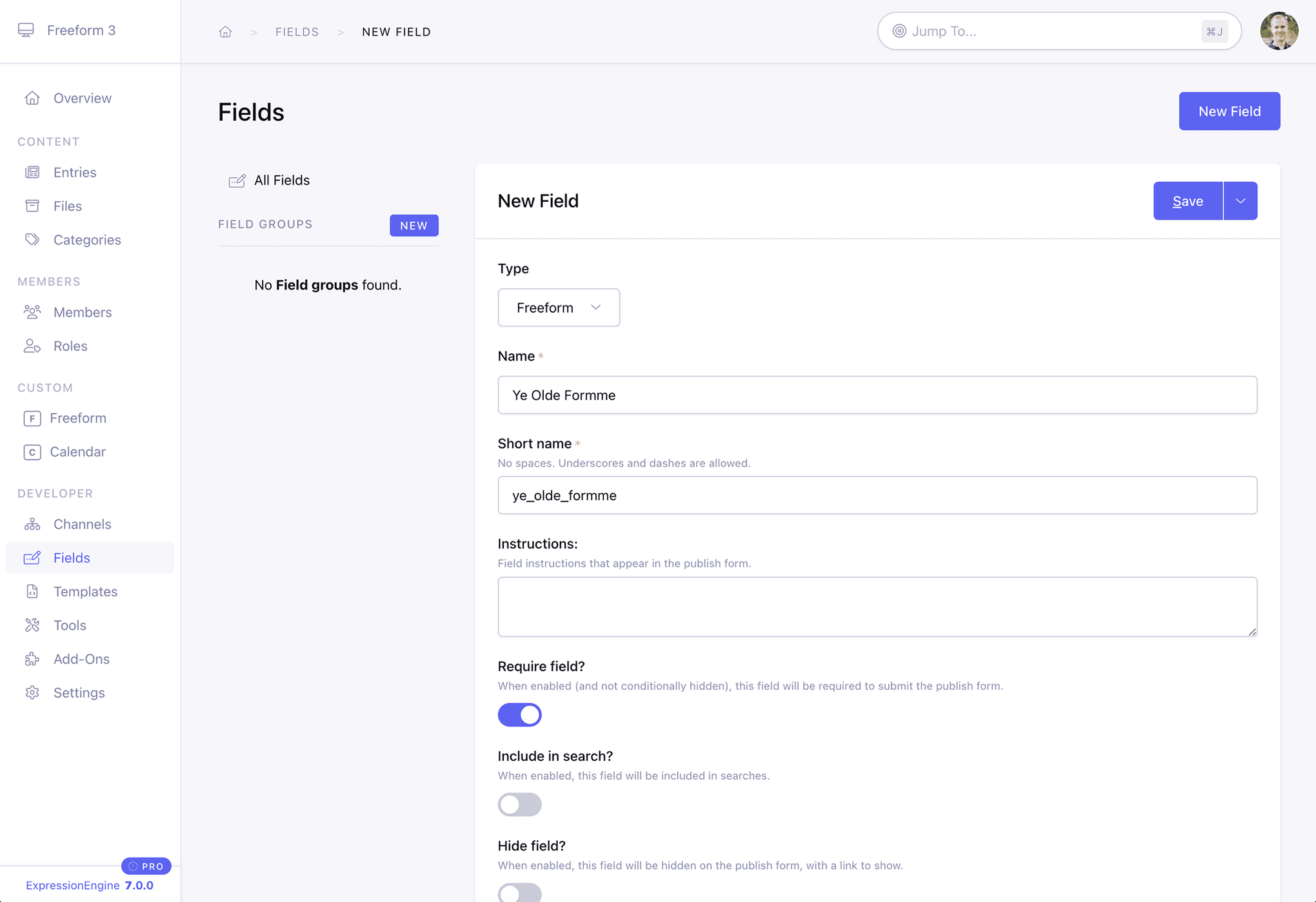 Channel Fieldtype - Forms & Fields | Freeform 3.x for ExpressionEngine | Solspace