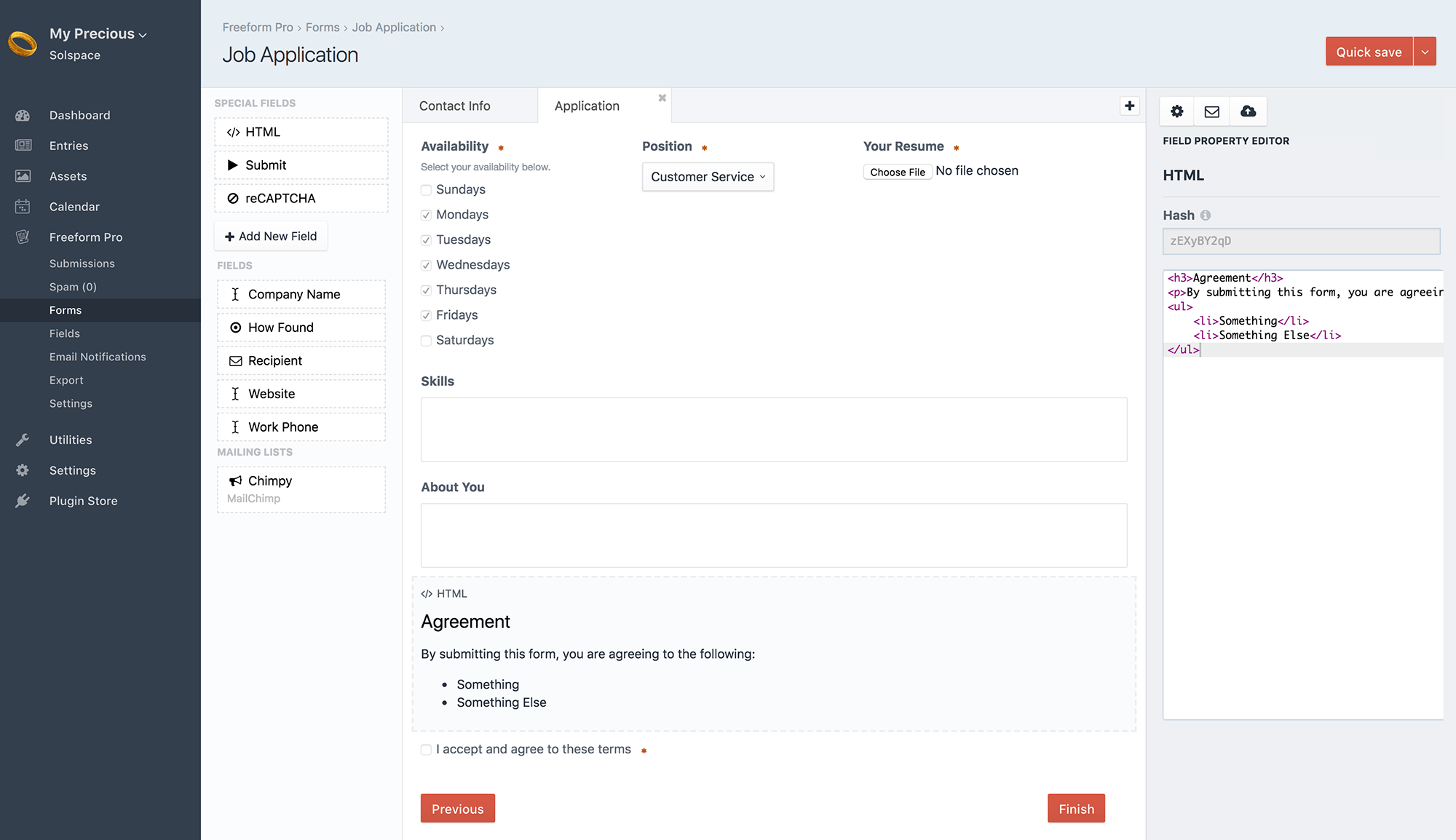 Multi-Page Forms - Forms & Fields | Freeform 2.x for Craft | Solspace