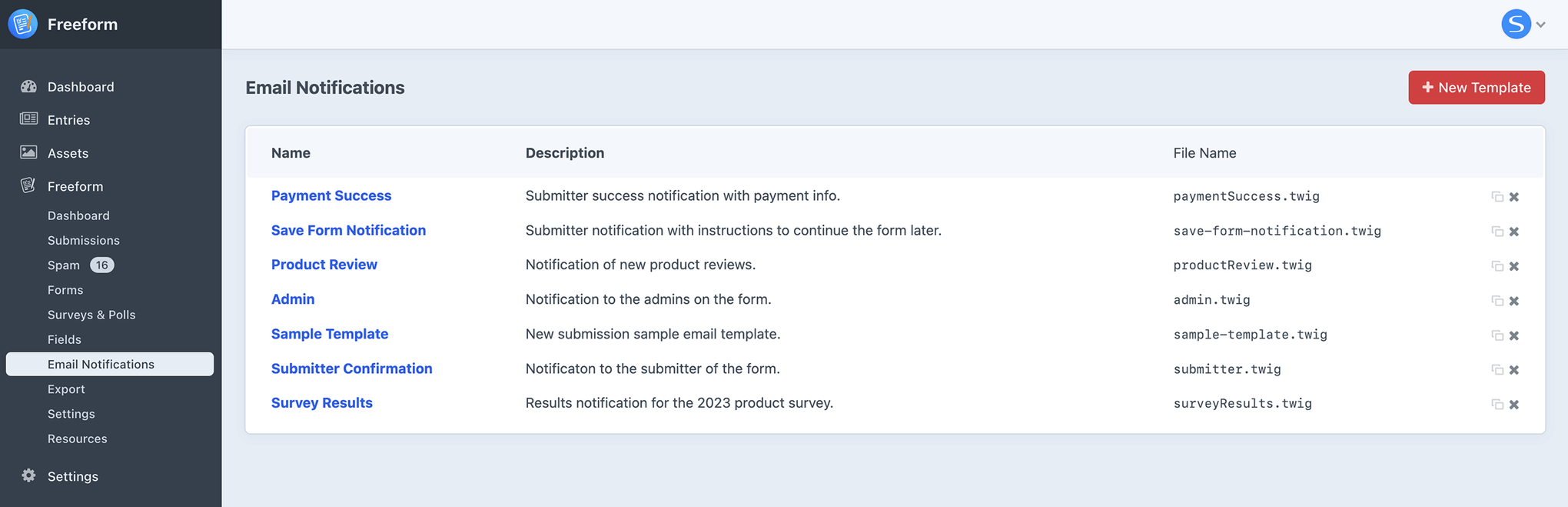 Email Notifications - Forms & Fields | Freeform 4.x for Craft | Solspace