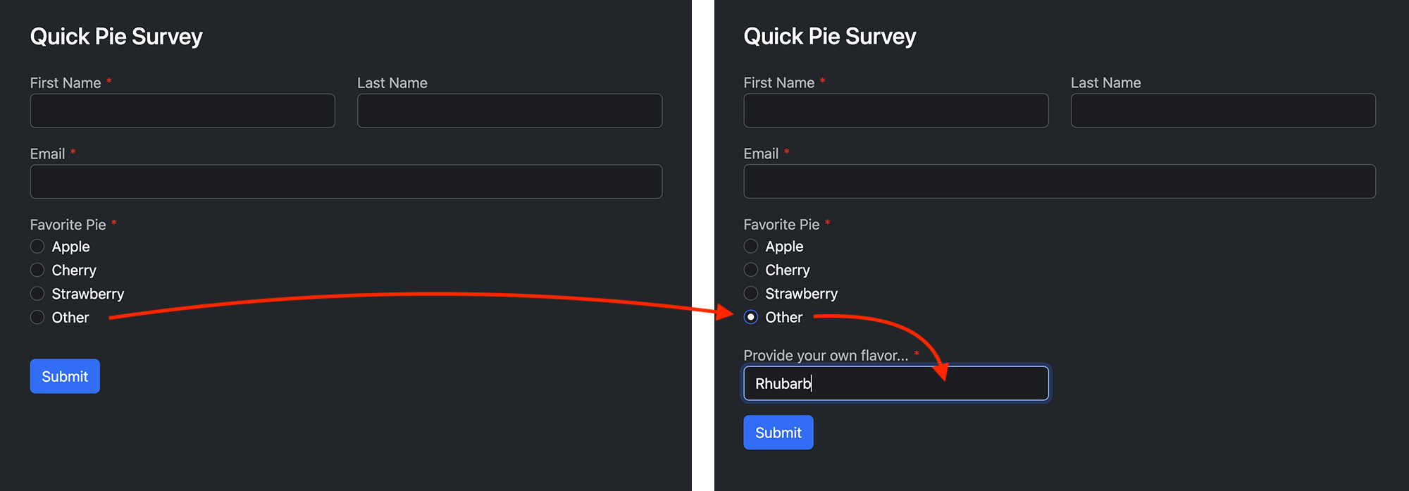 Include an "Other" Option for Fields - User Guides | Freeform 4.x for Craft | Solspace